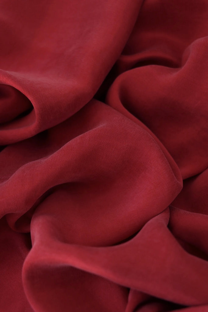 Scarlet Cairo Sandwashed Lyocell Viscose | Surge Fabric Shop