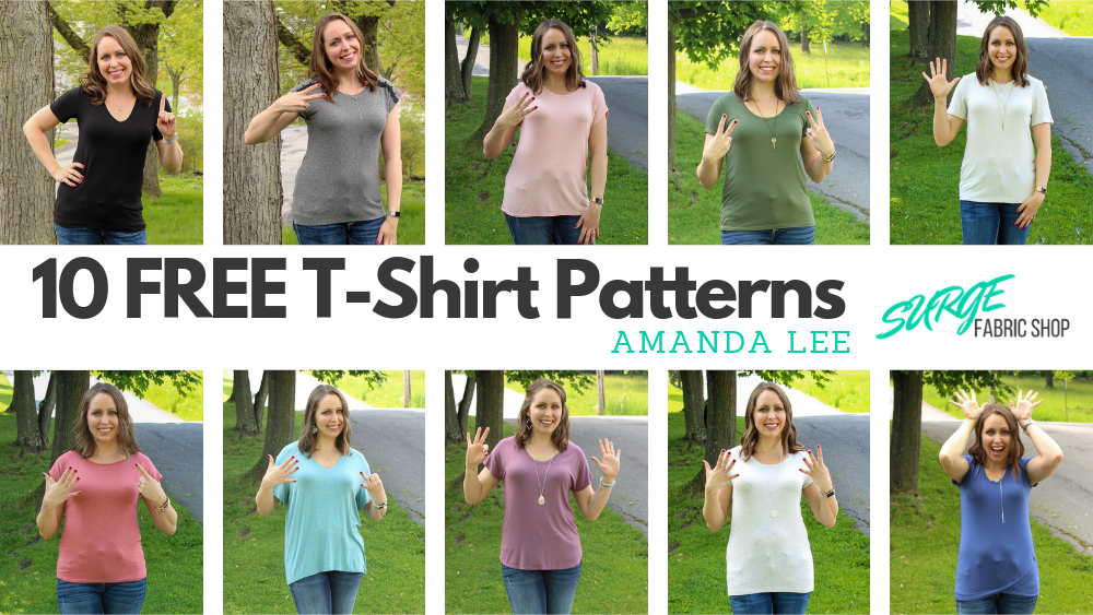 10 FREE T-Shirt Patterns - In Review | Surge Fabric Shop