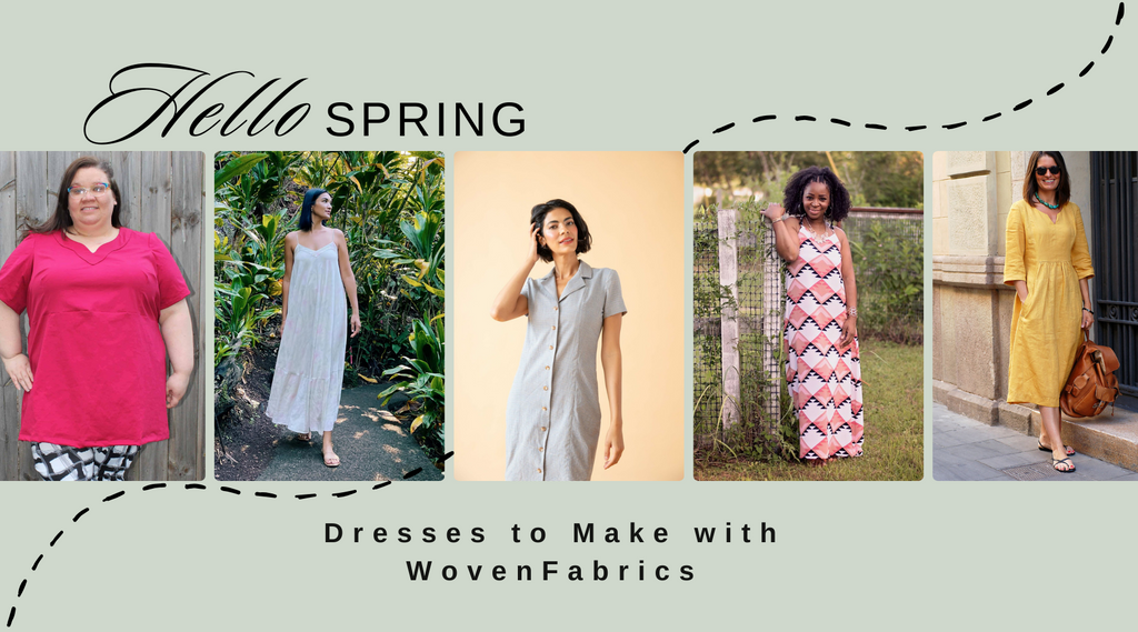 Spring Dresses to Make with Woven Fabrics | Surge Fabric Shop