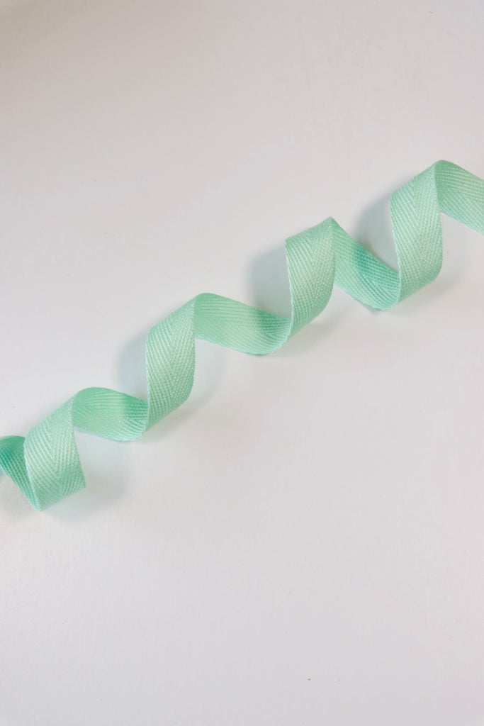 Mint 1/2" Twill Tape | Surge Fabric Shop