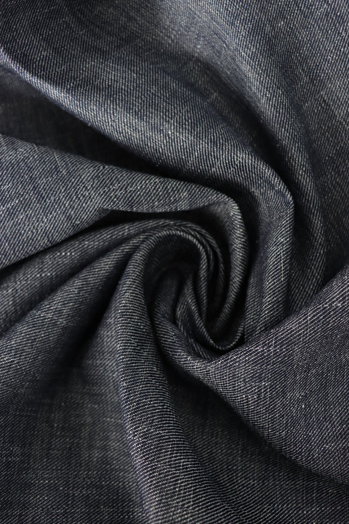 Drab & Indigo Cotton Linen Blend 10.5oz Denim | Surge Fabric Shop