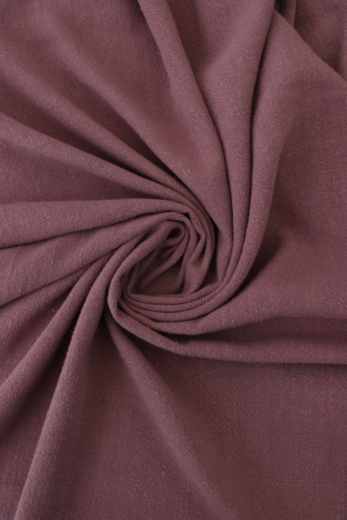 Plum Dandy Luxor Heavy Linen Slub | Surge Fabric Shop
