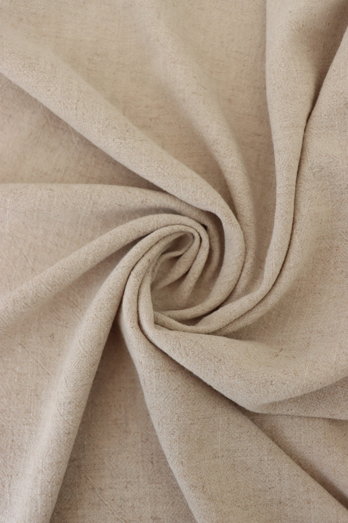 Rolled Oats Luxor Heavy Linen Slub | Surge Fabric Shop