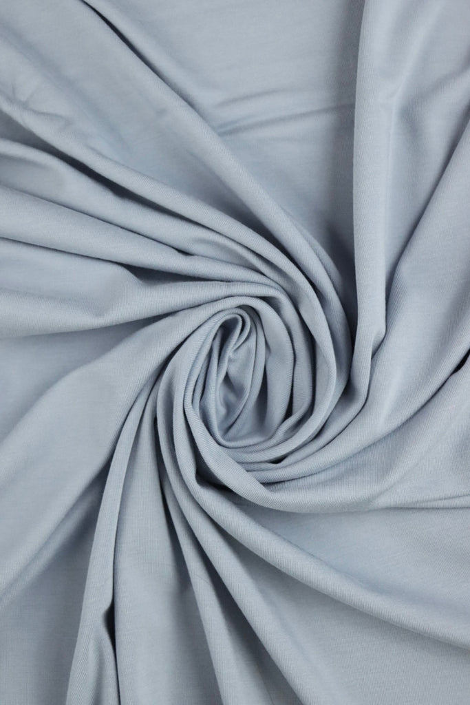 Light Steel Blue Heavy Bamboo Spandex | Designer Deadstock | Surge ...