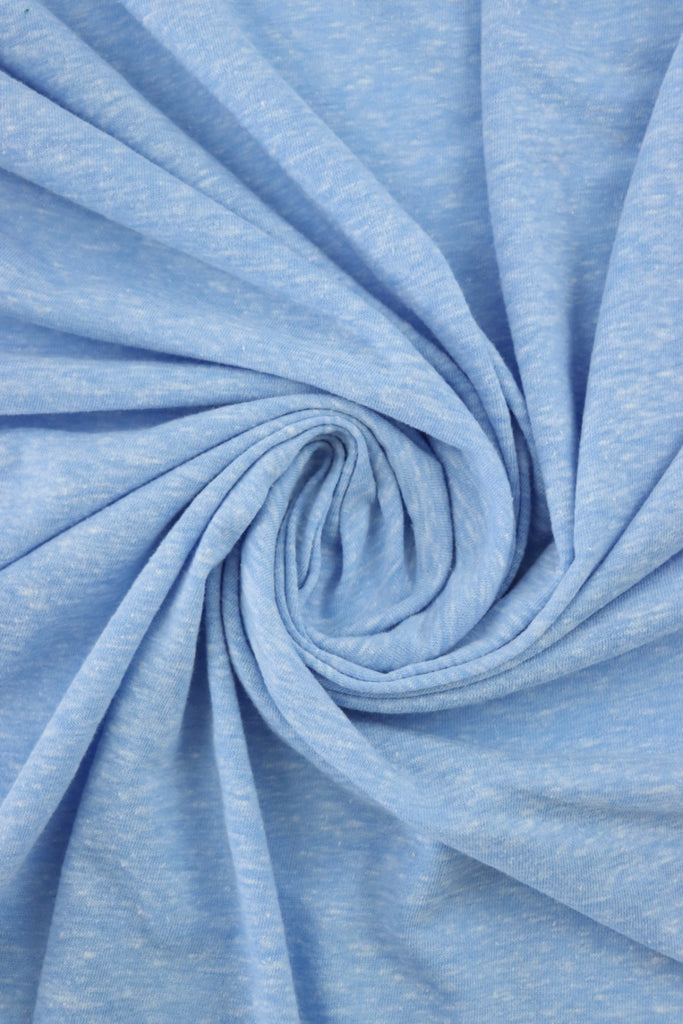 Crisp Blue Tri-Blend Jersey | Surge Fabric Shop