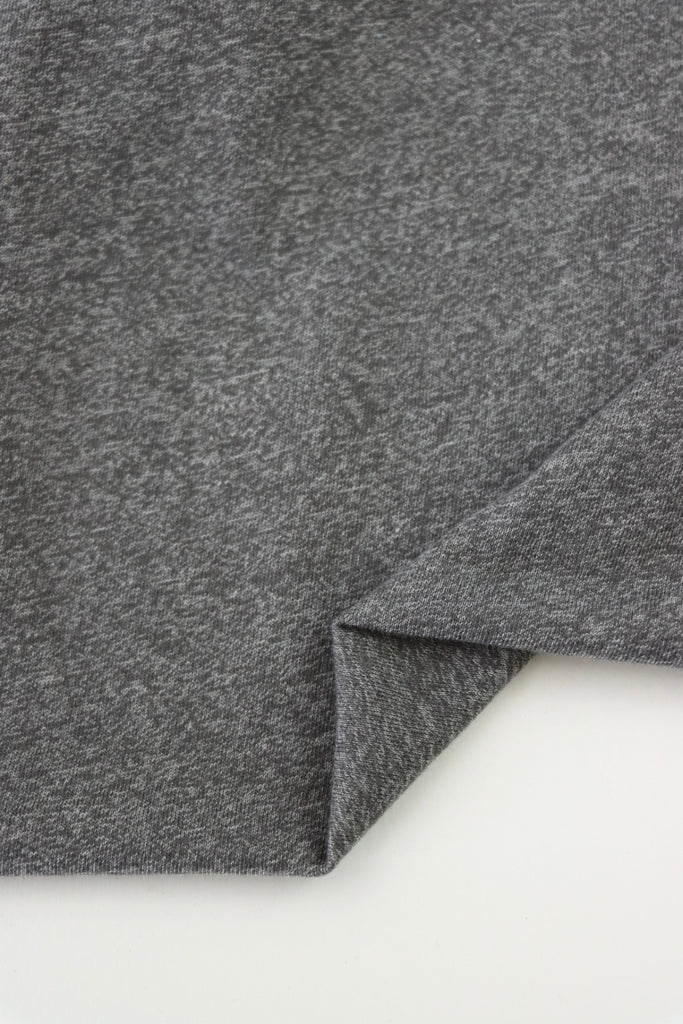 Marled Gray Tri-Blend Jersey & Rib Knit | Surge Fabric Shop