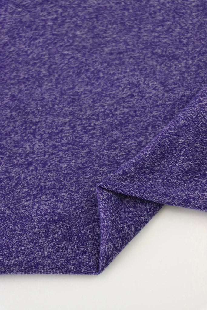 Marled Purple Tri-Blend Jersey & Rib Knit | Surge Fabric Shop
