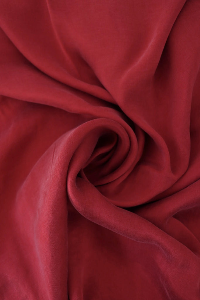 Scarlet Cairo Sandwashed Lyocell Viscose | Surge Fabric Shop