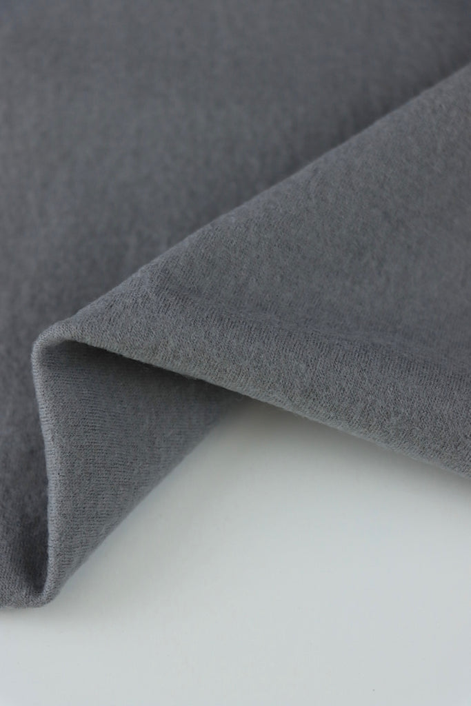 Pewter Bellevue Brushed Wool Knit | By The Half Yard | Surge Fabric Shop