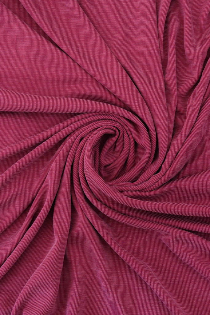 Magenta Cupro Slub Rib | Surge Fabric Shop