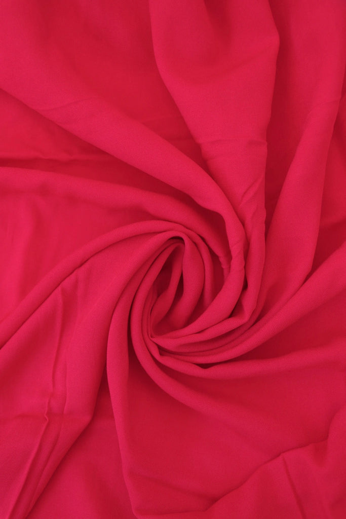 Crimson Red Rayon Challis | Surge Fabric Shop