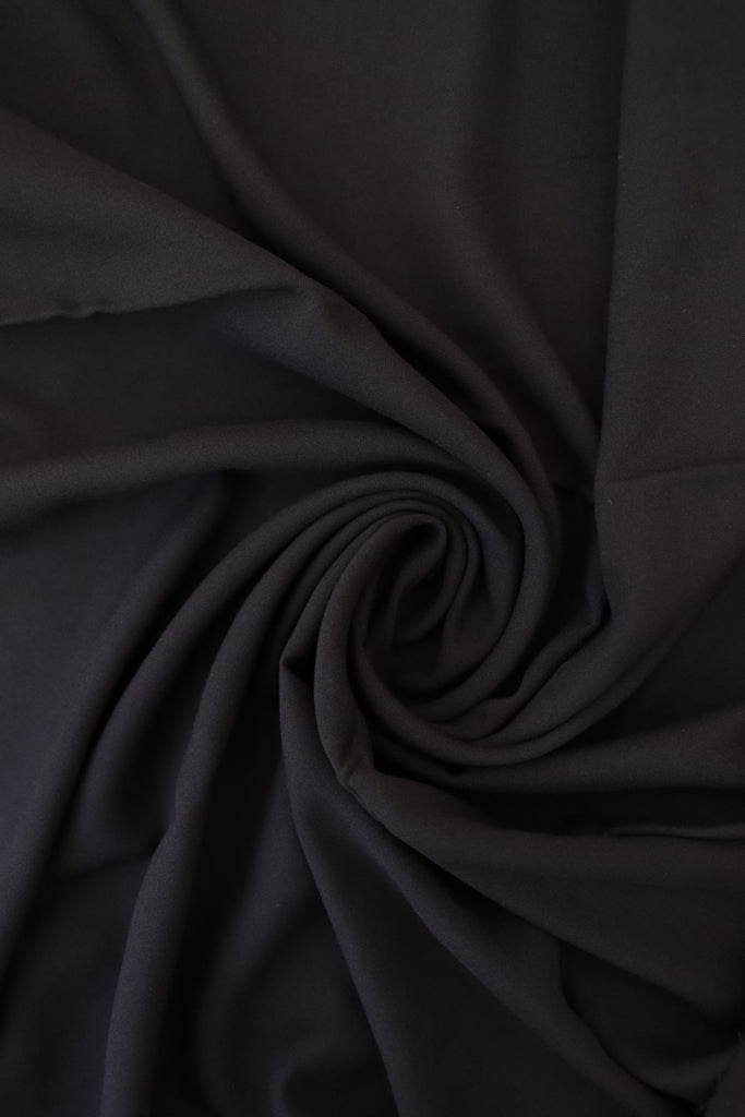 Black Rayon Challis | Surge Fabric Shop
