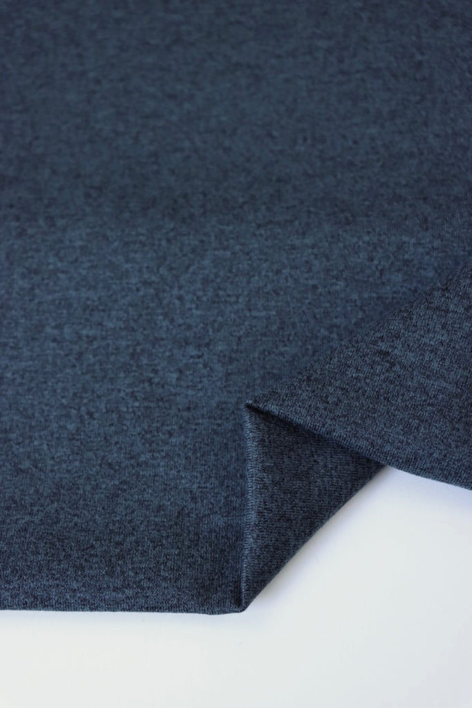 Midnight Blue Athletic Brushed Poly 265GSM | Surge Fabric Shop