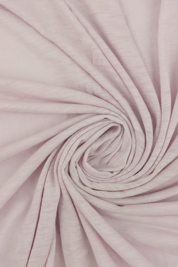 Icy Pink Cotton Modal Slub Jersey Knit | Surge Fabric Shop