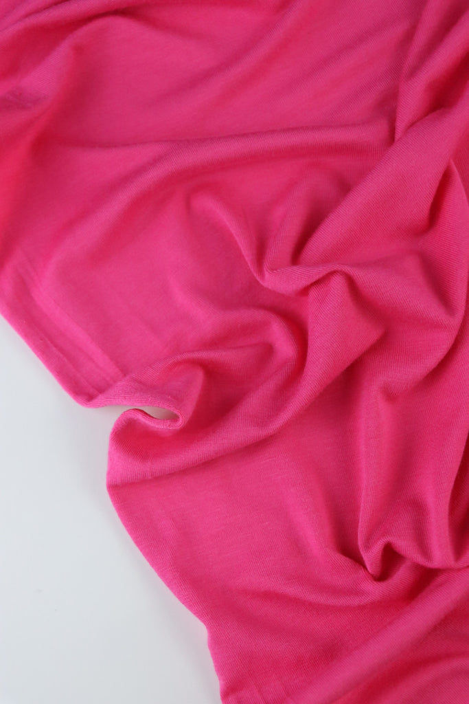 Barbie Pink Bamboo Spandex | Surge Fabric Shop