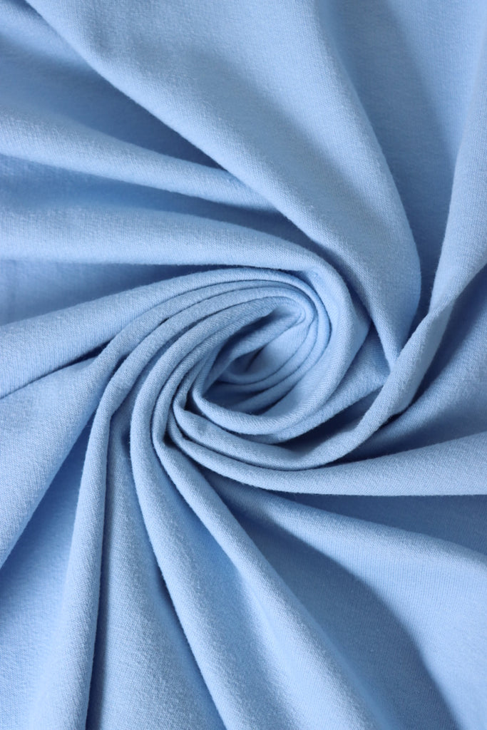 Light Blue Cotton Spandex French Terry | Surge Fabric Shop