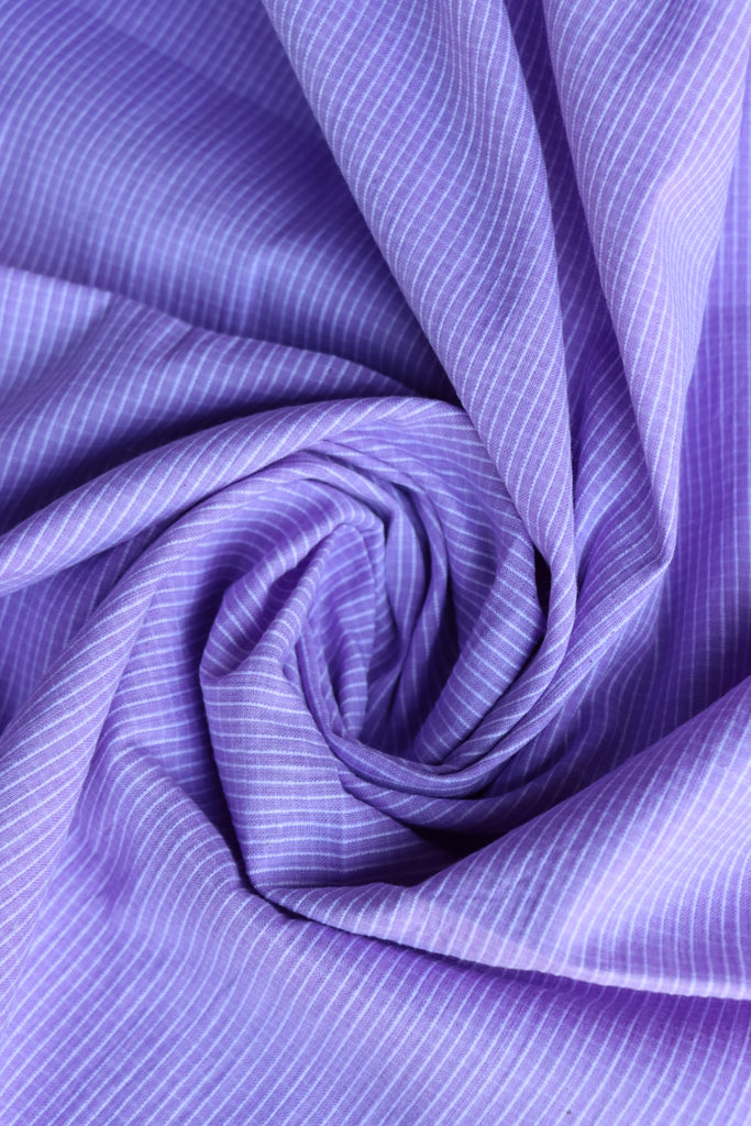 Crocus Petal & Ivory Mini Check Handwoven Cotton | Surge Fabric Shop