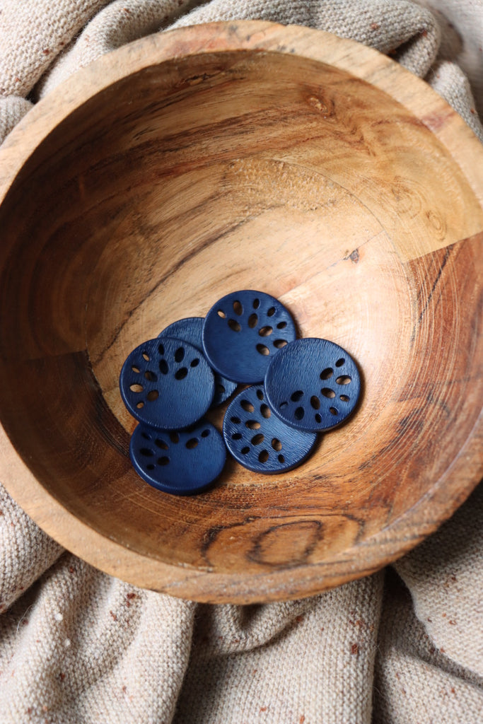 Navy 1 1/8" (28MM) Buttons | By The Button | Surge Fabric Shop