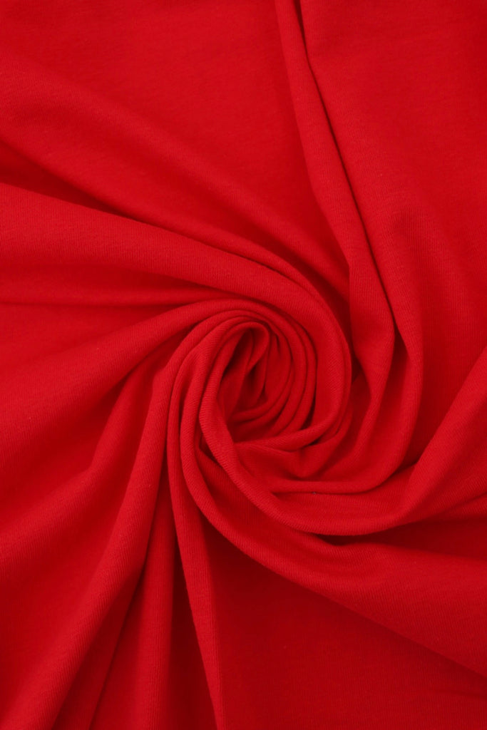 Red Lightweight Cotton Spandex Jersey | Surge Fabric Shop