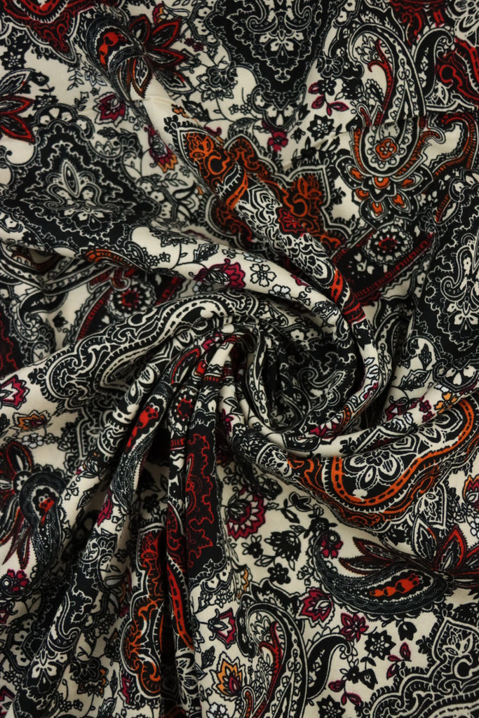 Boho Floral & Paisley Rayon Challis | Surge Fabric Shop