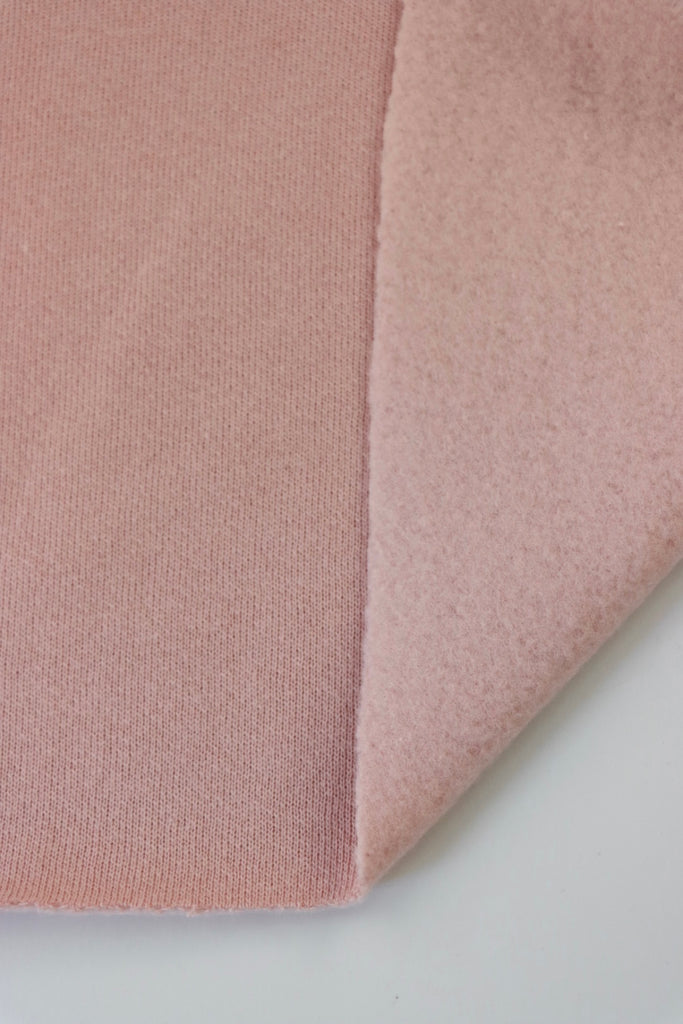 Dusty Pink 100% Cotton Fleece | Surge Fabric Shop