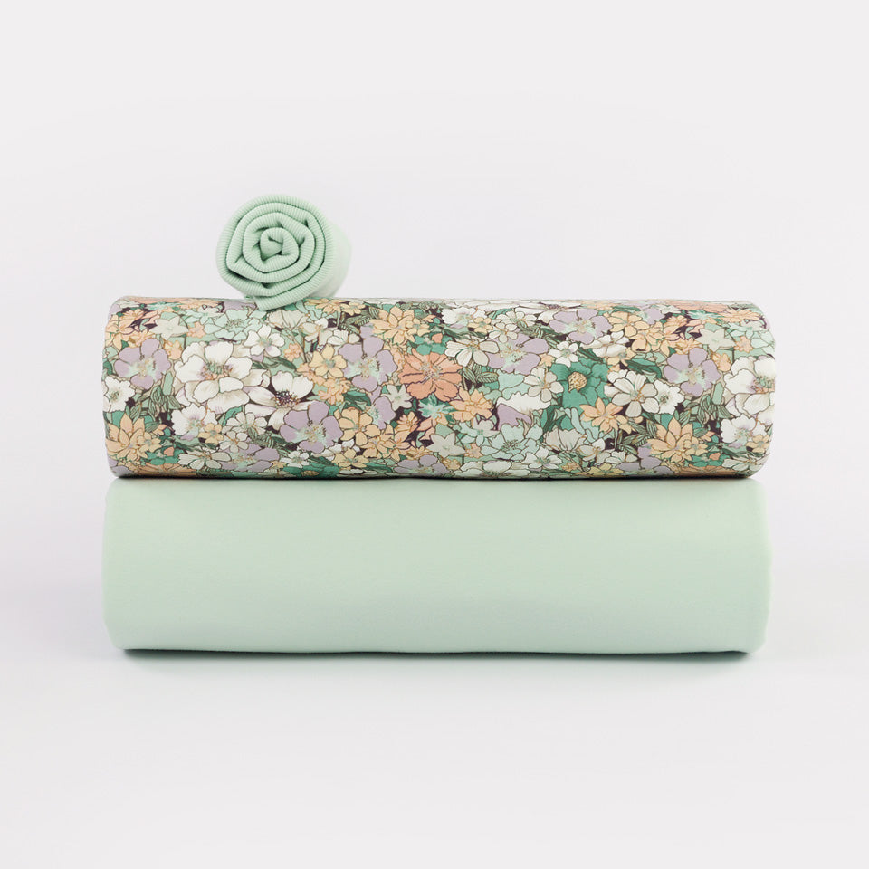 Light Green Glass French Terry | See You At Six | By The Half Yard ...