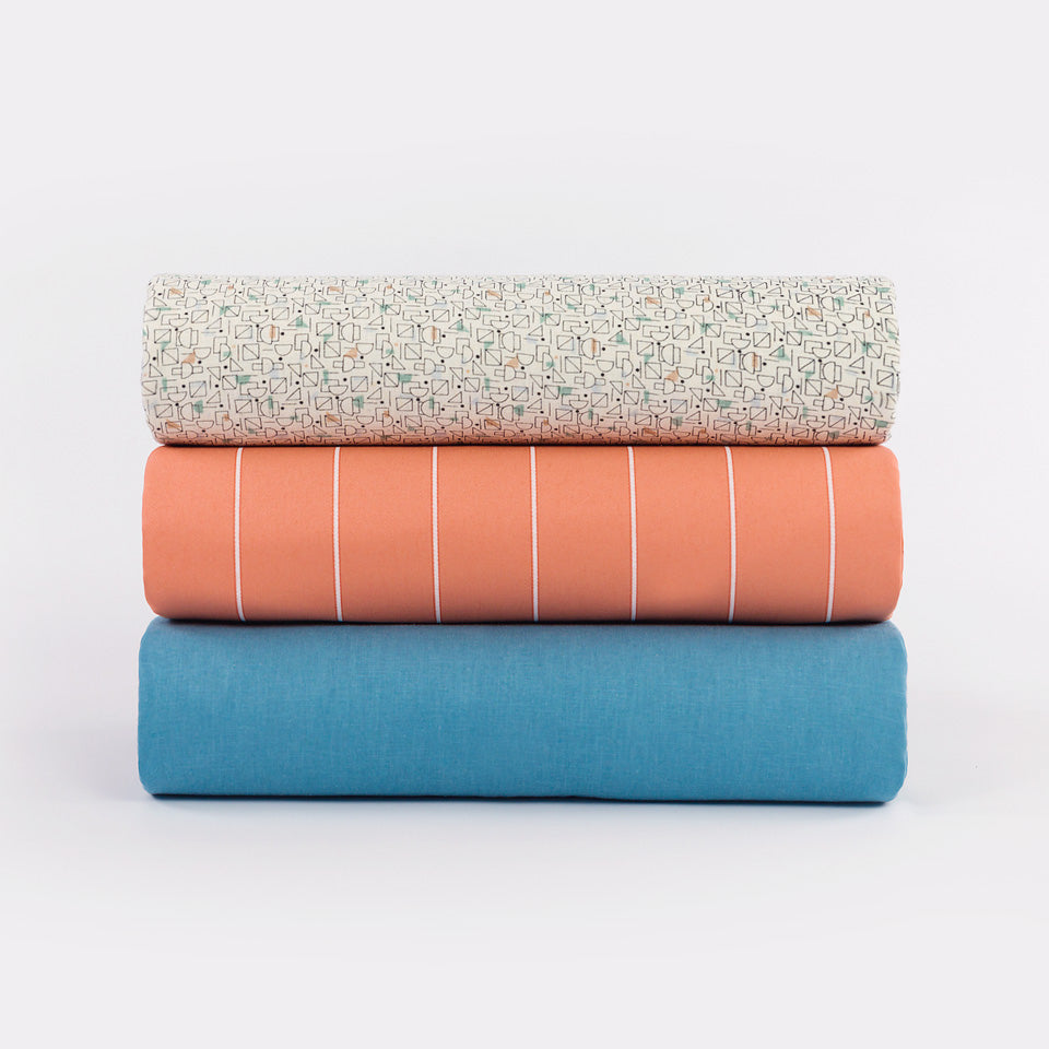 Niagara Blue Linen Viscose | See You At Six | By The Half Yard | Surge ...