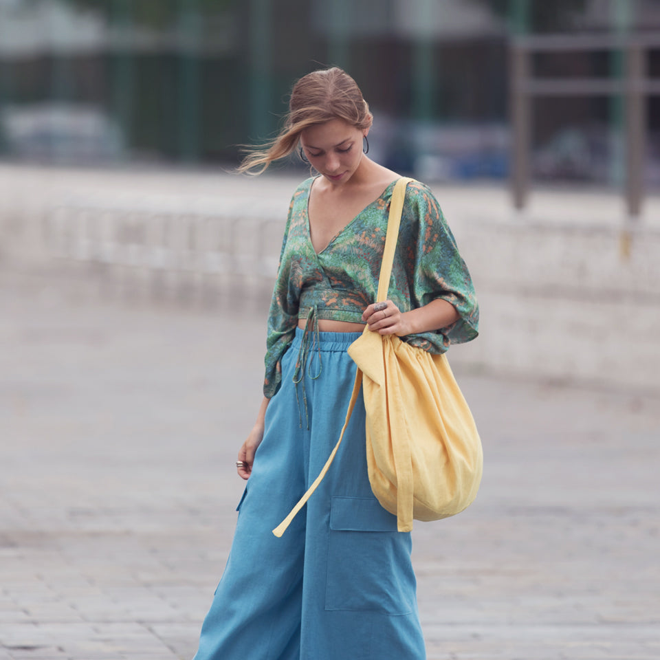 Niagara Blue Linen Viscose | See You At Six | By The Half Yard | Surge ...