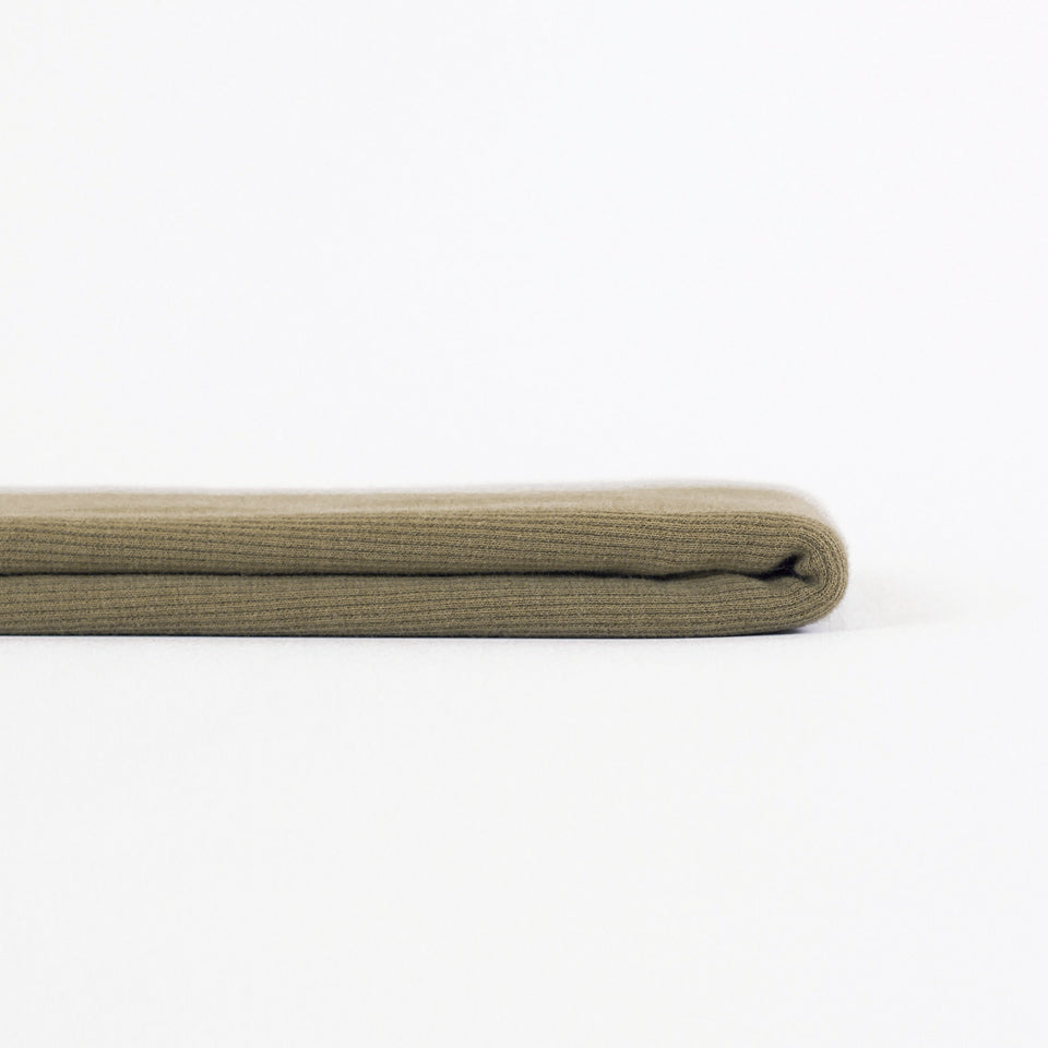 Beech Green 1x1 Rib Knit | See You At Six | By The Half Yard | Surge ...