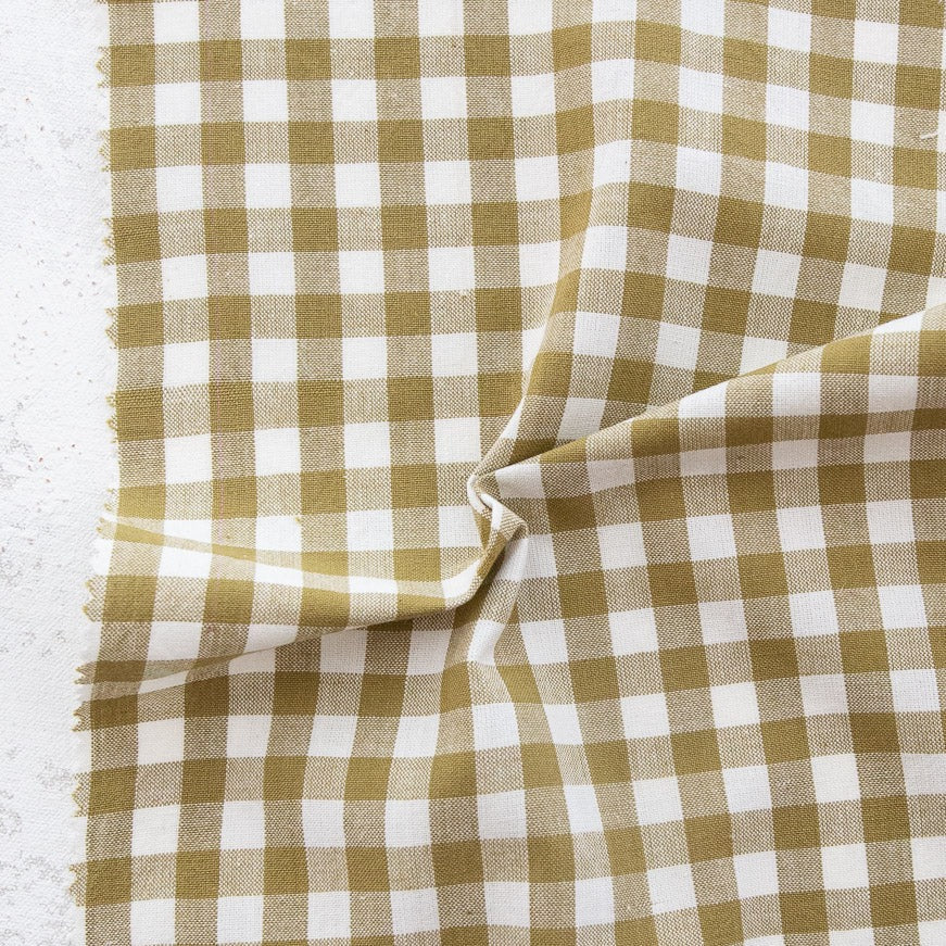 Camp Gingham in Moss | Fableism Supply Co | Surge Fabric Shop