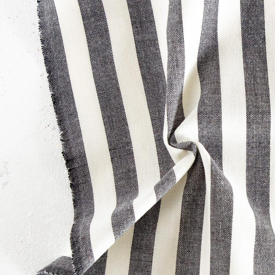 Stripe in Licorice Swedish Holiday | Fableism Supply Co | Surge Fabric Shop