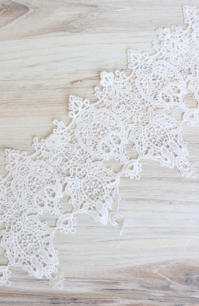 White 6" Wide Venice Lace | Surge Fabric Shop