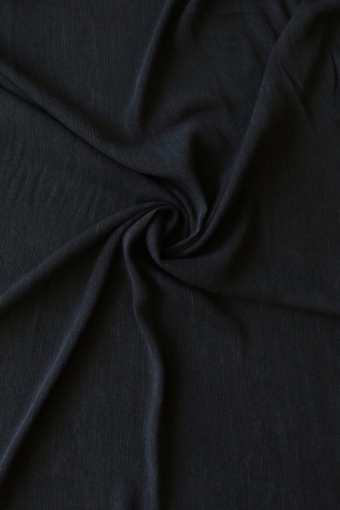 Black Washed Rayon Gauze | Surge Fabric Shop