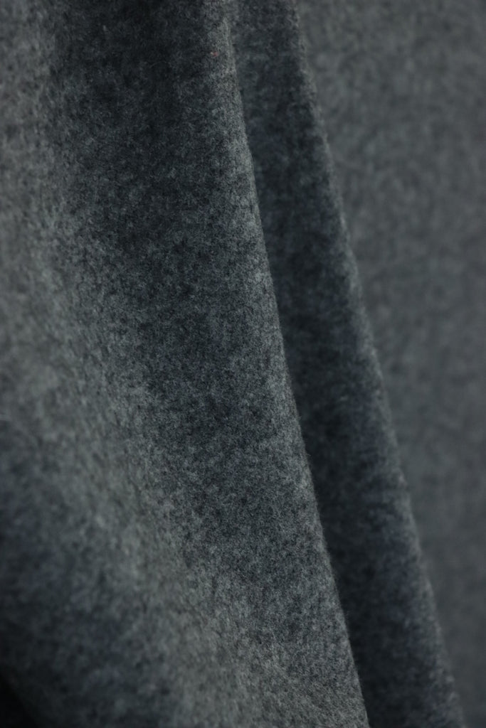 Heathered Gray Oslo Double Knit Wool | By The Half Yard | Surge Fabric Shop