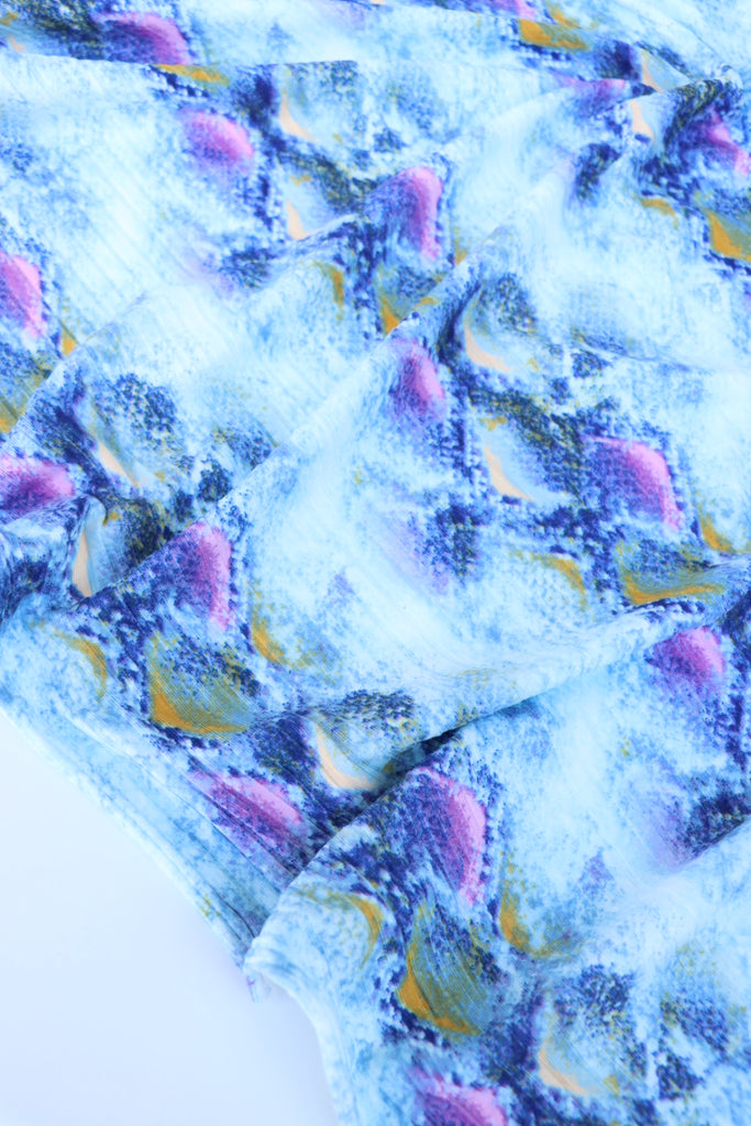 Reggie (Blue) Yummy 8x3 Rib Knit | Surge Fabric Shop