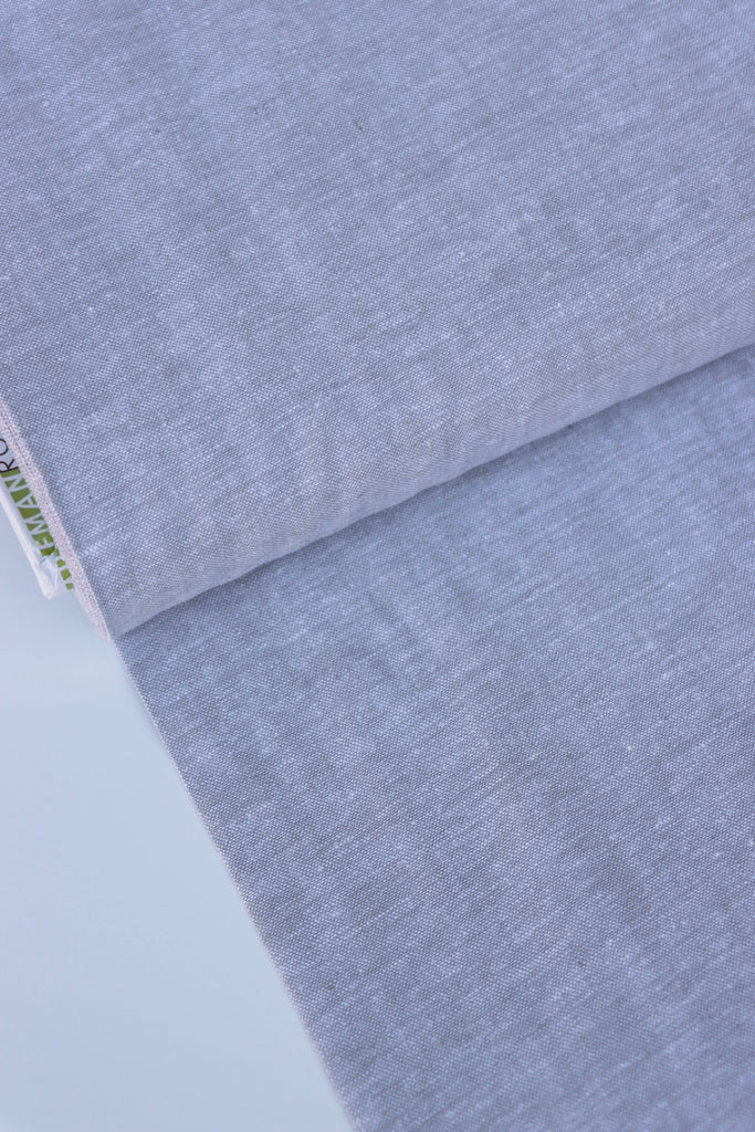 Grey | Hemptex Chambray | Robert Kaufman | Surge Fabric Shop