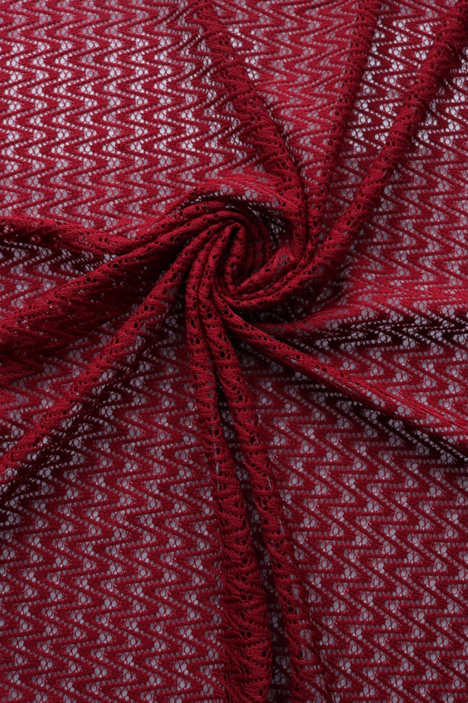Dark Red Crochet Lace | Surge Fabric Shop